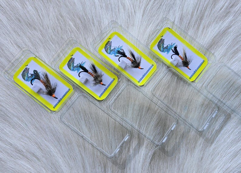 Fly Fishing Flies.. SLS; "rusty Rat", Hair Wing Salmon Flies Combo.. (4 ...