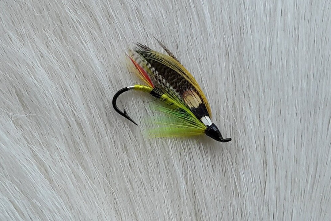 Fly Fishing Flies.. SLS; Fully Dress Salmon Flies .. (1) Flies, Size #2 ...