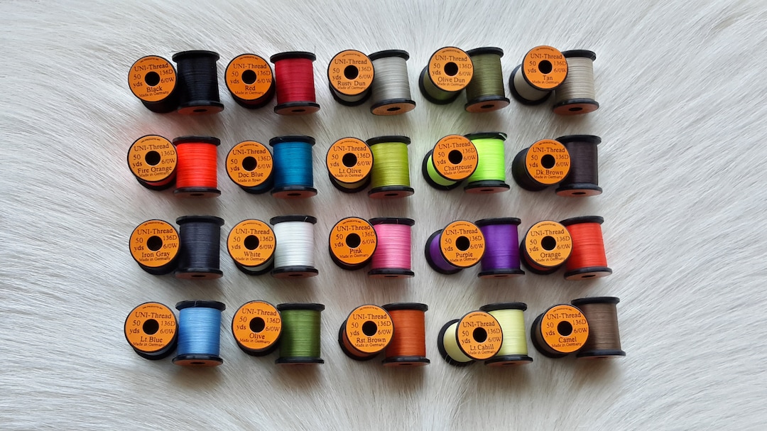 Fly Tying Thread.. 20 Spool Combo.. (50) Yards Spool... 6/0... - Etsy ...
