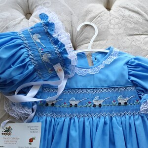 Little Girl Dresses. Hand Smocked Girls Dresses and Bonnet.. Baby ...