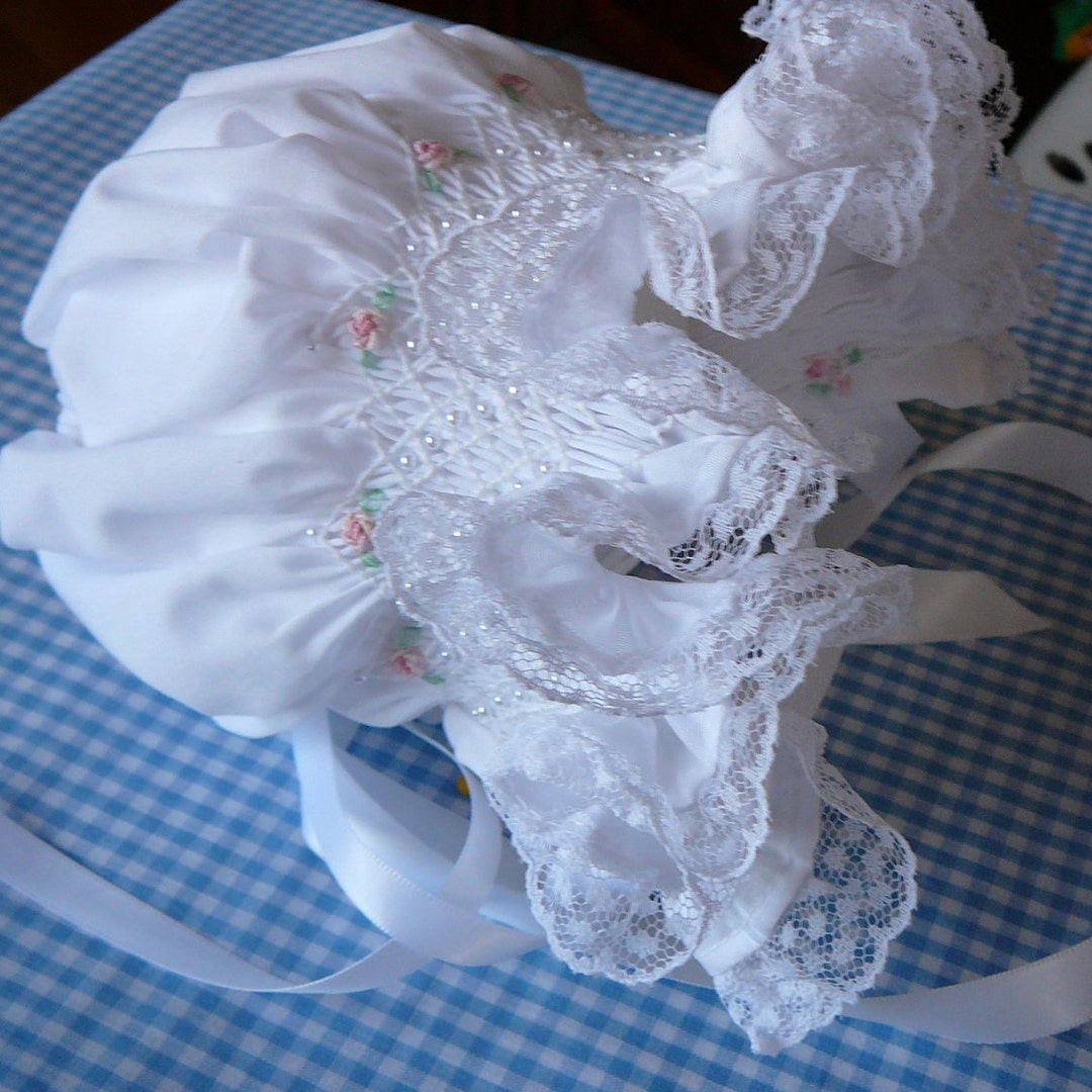 Little Girl Bonnet by the My Collection 2 . Hand Smock Bonnet - Etsy
