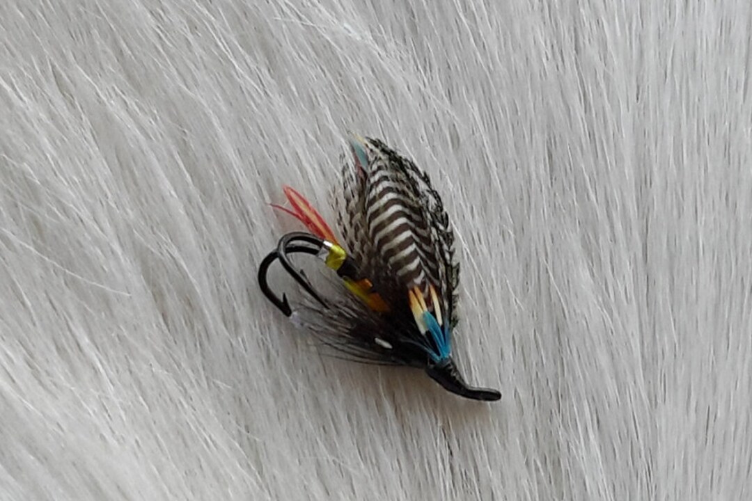 Fly Fishing Flies.. SLS; Fully Dress Salmon Flies .. (1) Flies, Size #4 ...