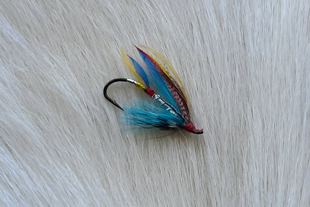 Fly Fishing Flies.. SLS; Fully Dress Salmon Flies .. (1) Flies, Size #2 ...