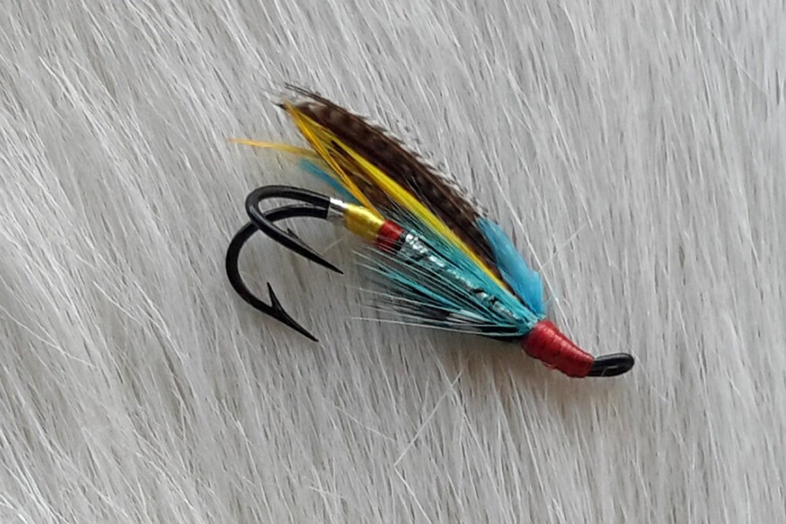 Fly Fishing Flies.. SLS; Fully Dress Salmon Flies .. (1) Flies, Size #2 ...