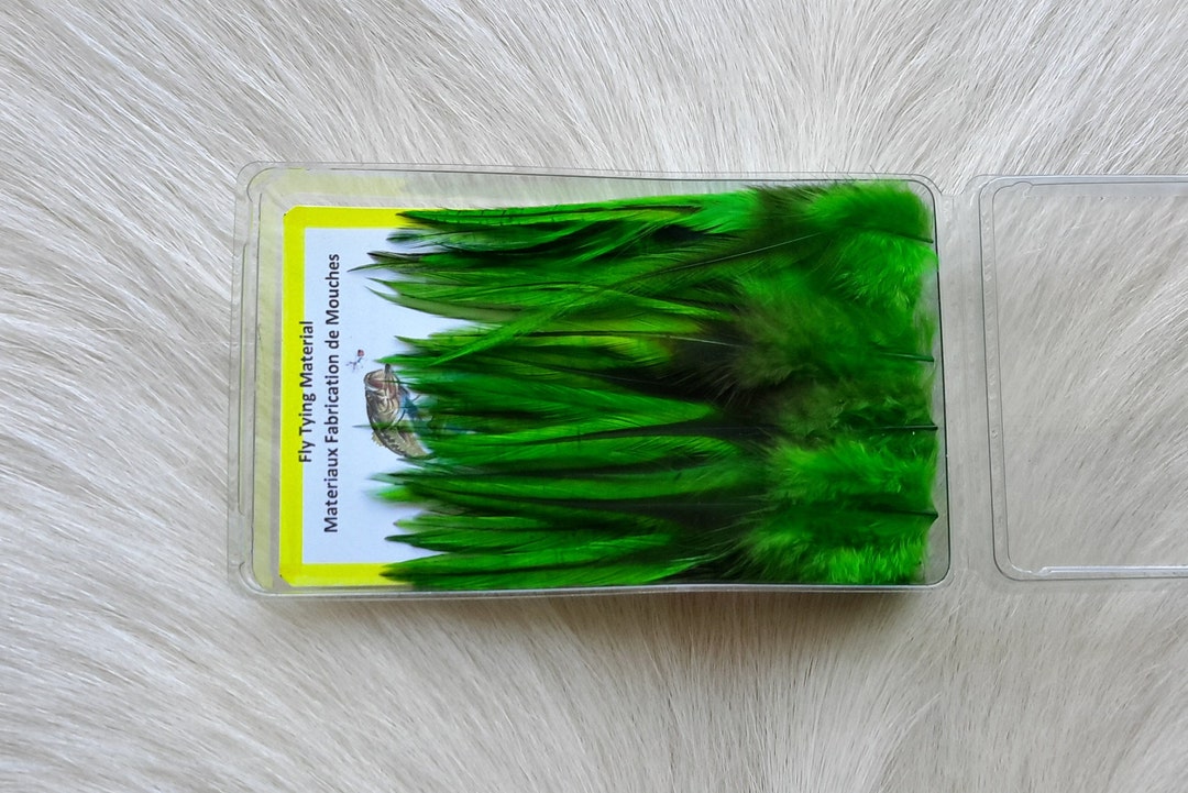Fly Tying Feather... Select Badger Saddle Hackle (feather) (50) per Box ...