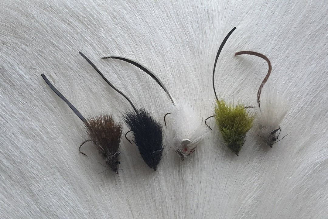 Fly Fishing Flies.. SLS; Mouse Serie Combo.. (5) Flies. Combo #110 ...