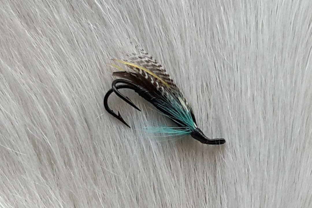 Fly Fishing Flies.. SLS; Fully Dress Salmon Flies .. (1) Flies, Size #2 ...