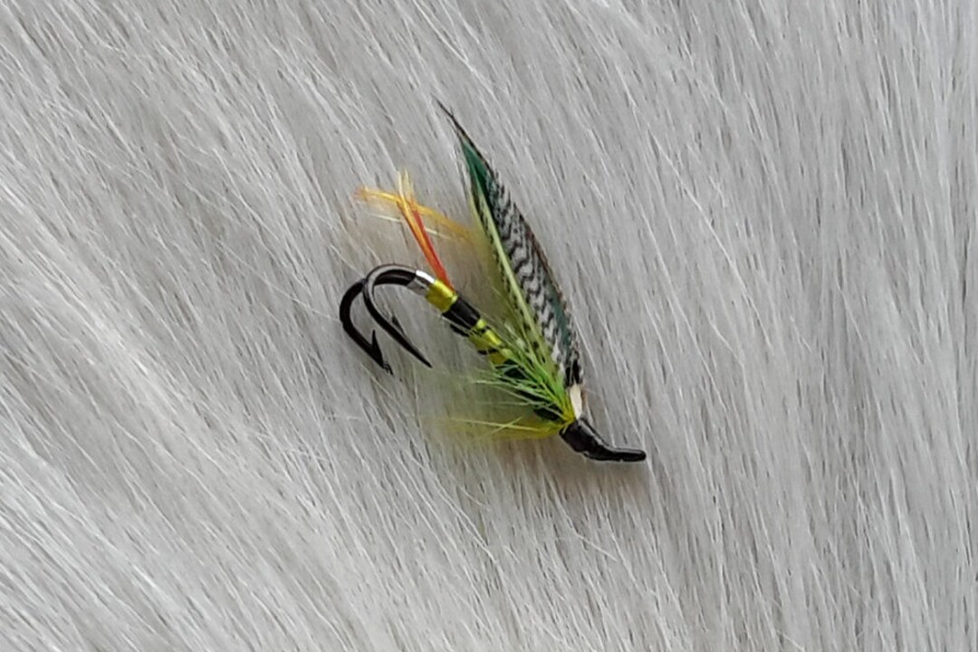Fly Fishing Flies.. SLS; Fully Dress Salmon Flies .. (1) Flies, Size #4 ...