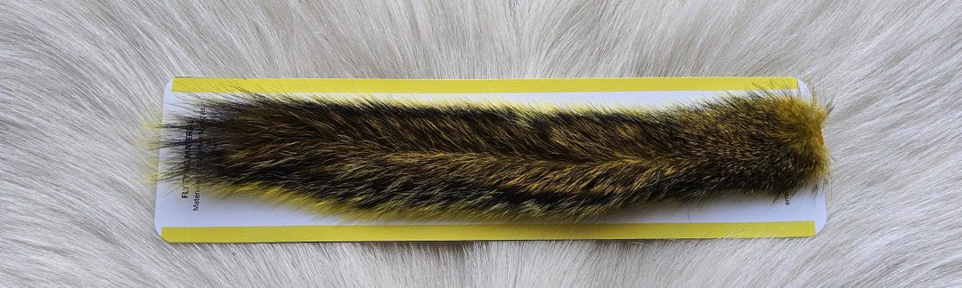 Squirrel Tail... Fly Tying , (1) Large Select , Color.. Yellow Color ...