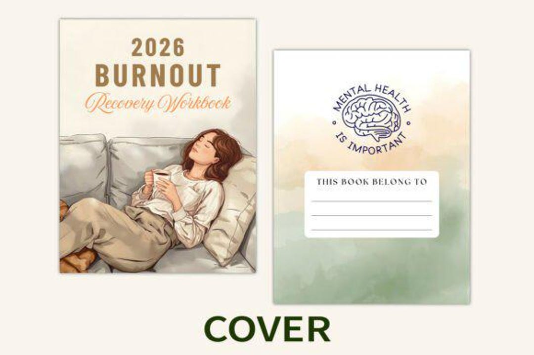 Burnout Recovery Canva Template | Mental Health Workbook | Self Care ...