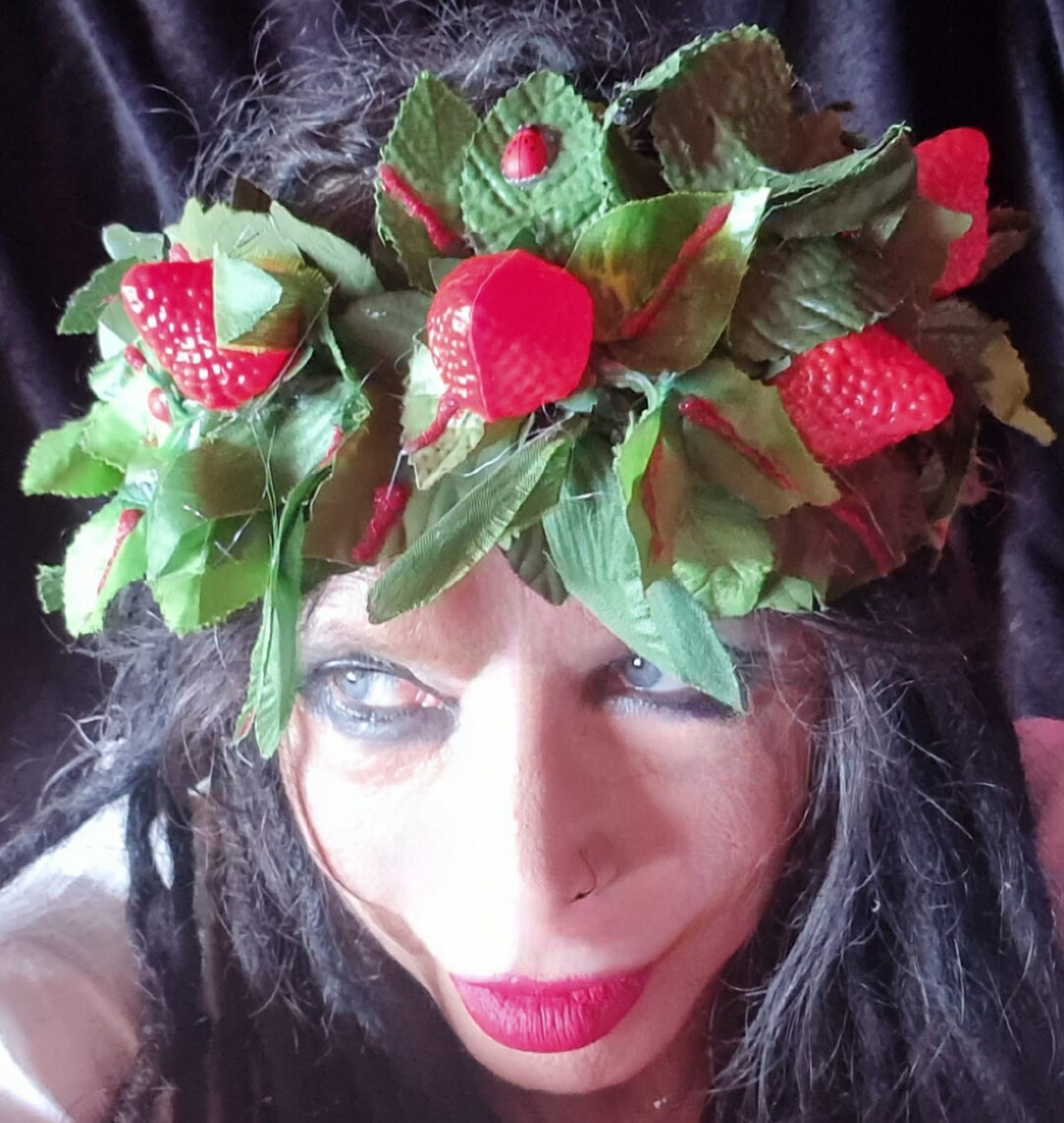 Strawberry Fairy Goddess Crown Tiara Headdress With Ladybirds ...