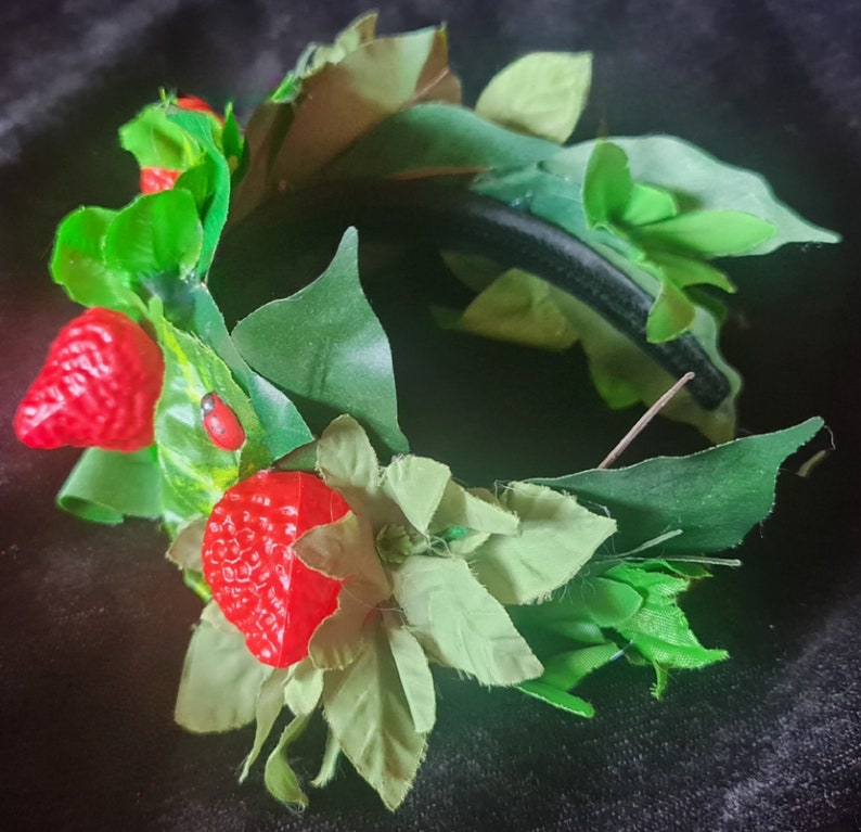 Strawberry Fairy Goddess Crown Tiara Headdress With Ladybirds ...