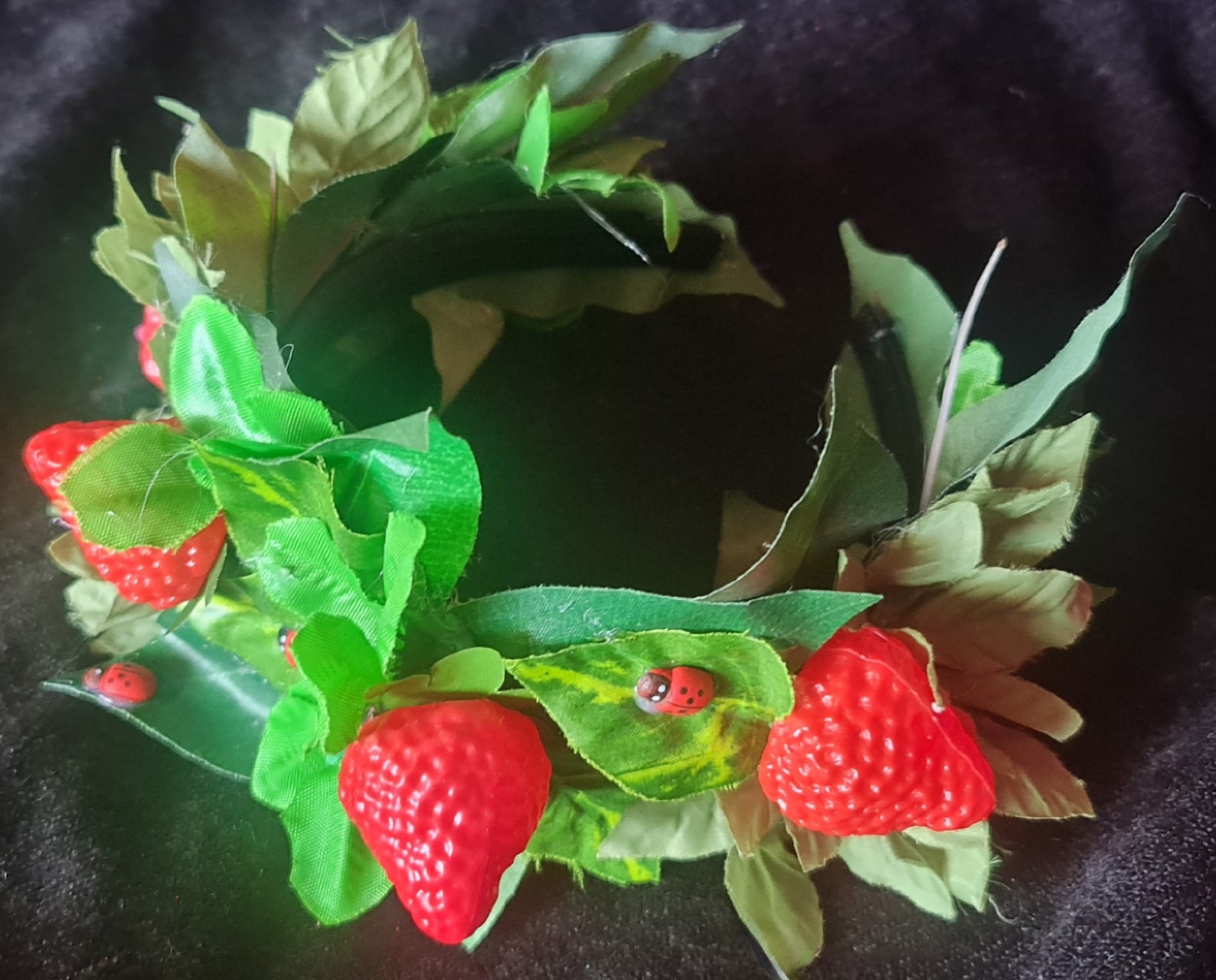 Strawberry Fairy Goddess Crown Tiara Headdress With Ladybirds ...
