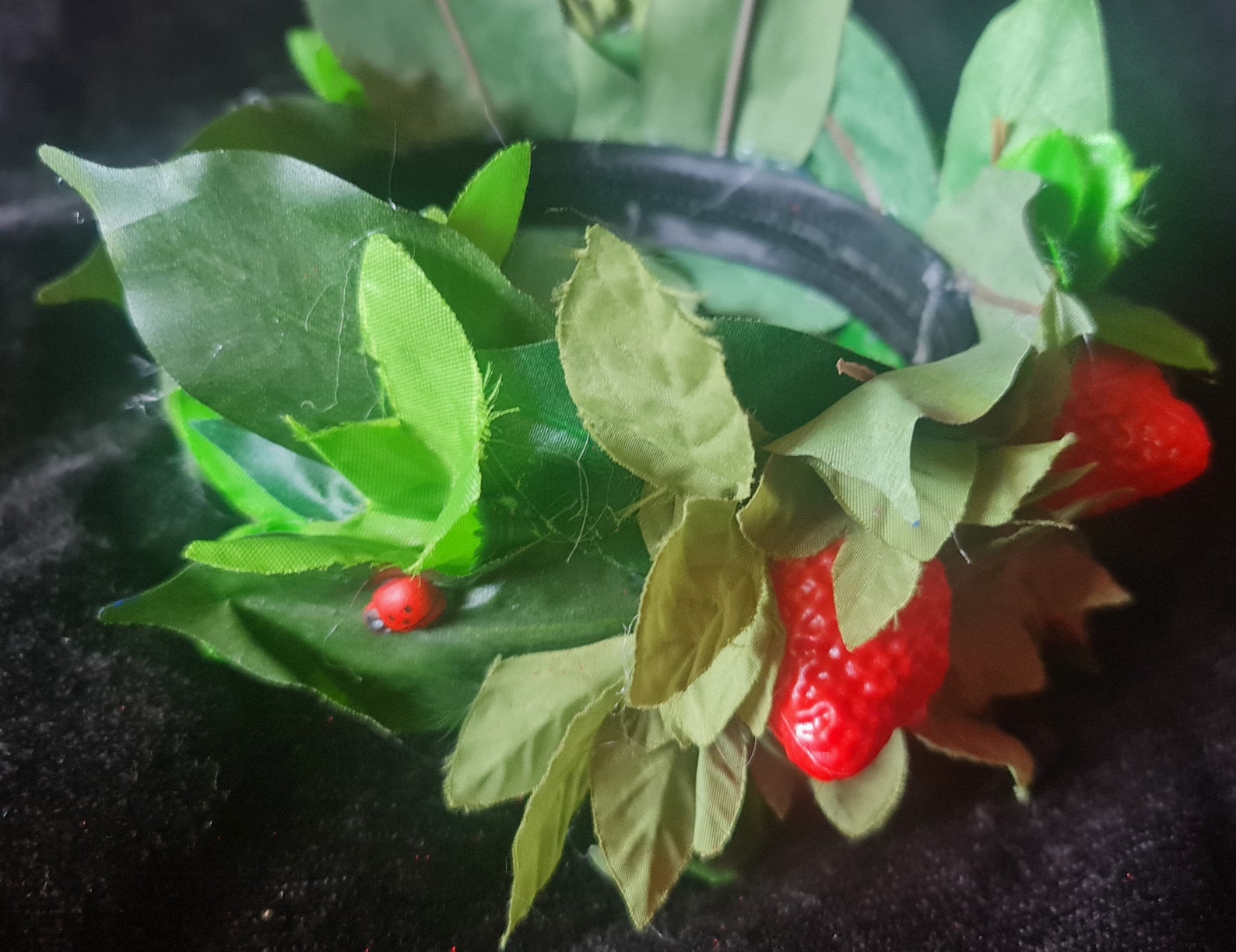 Strawberry Fairy Goddess Crown Tiara Headdress With Ladybirds ...