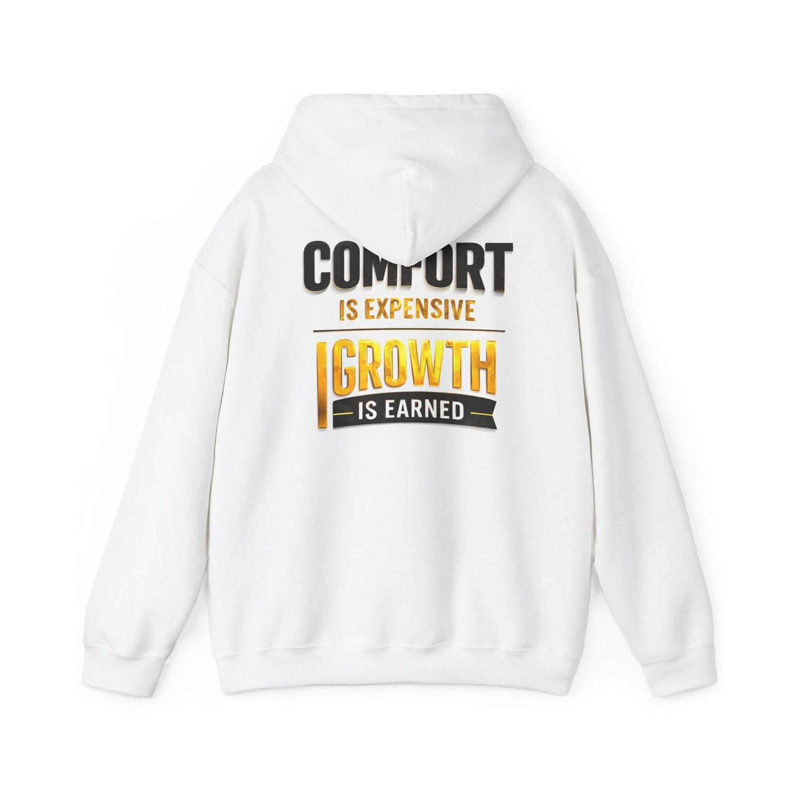Discipline is Self Respect Hoodie, Minimalist Back Print Hoodie ...