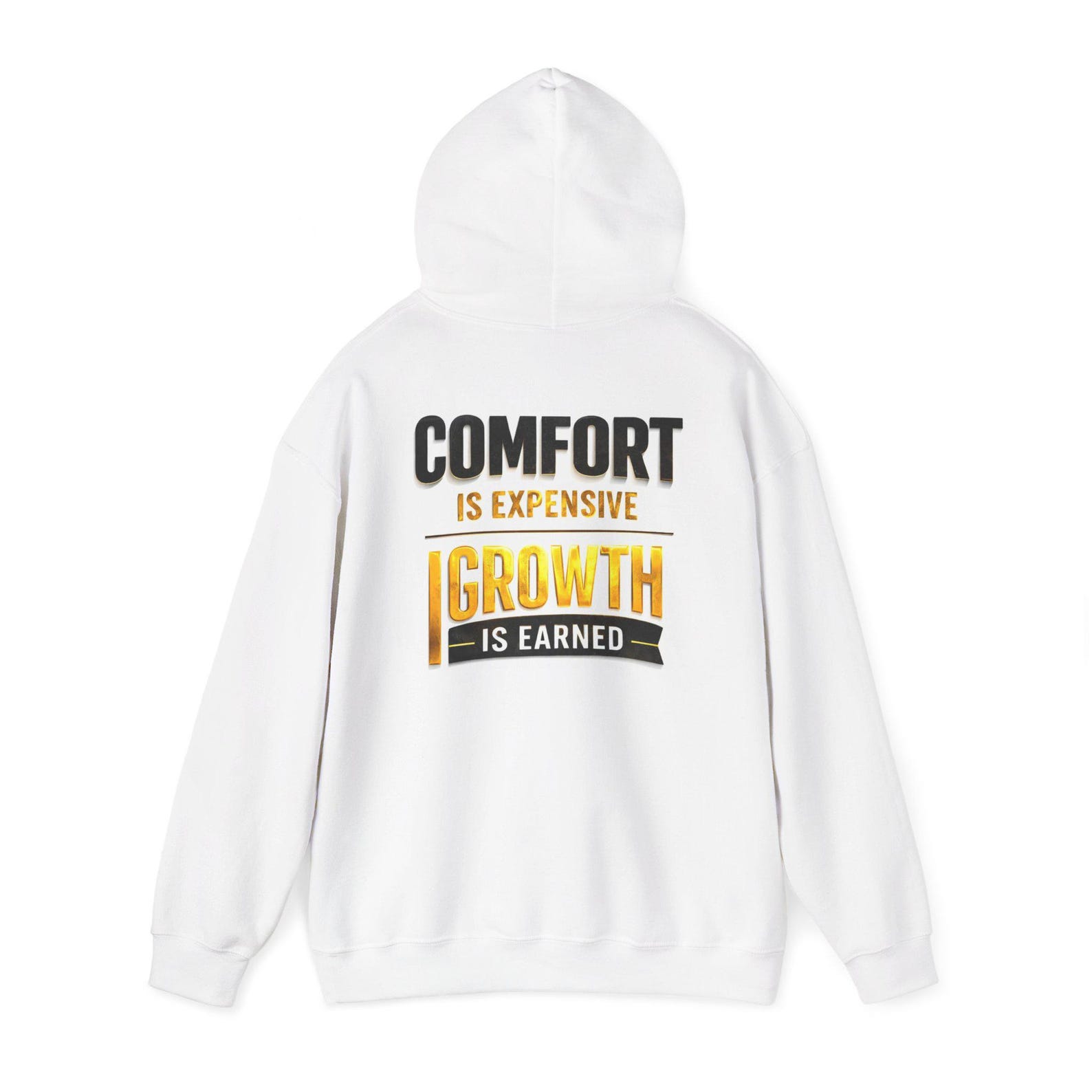 Discipline is Self Respect Hoodie, Minimalist Back Print Hoodie ...