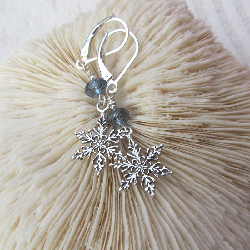 Snowflake Earrings - Etsy