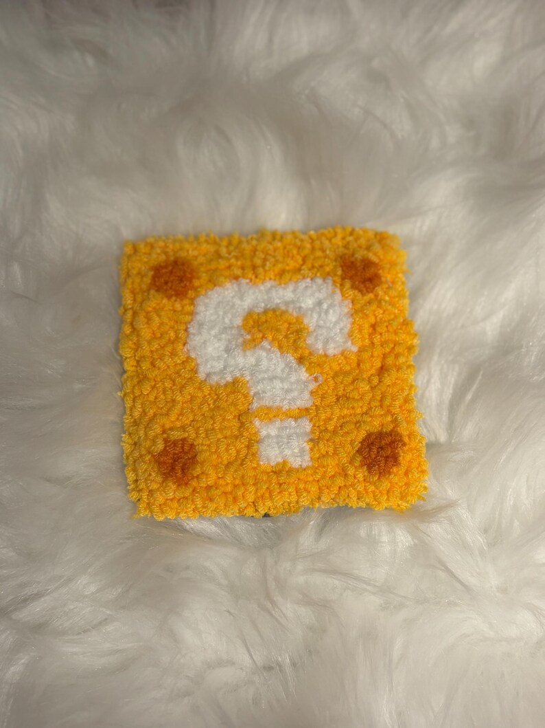 Handmade Punch Needle Mug Rugs – Retro Gaming Coasters, Table ...