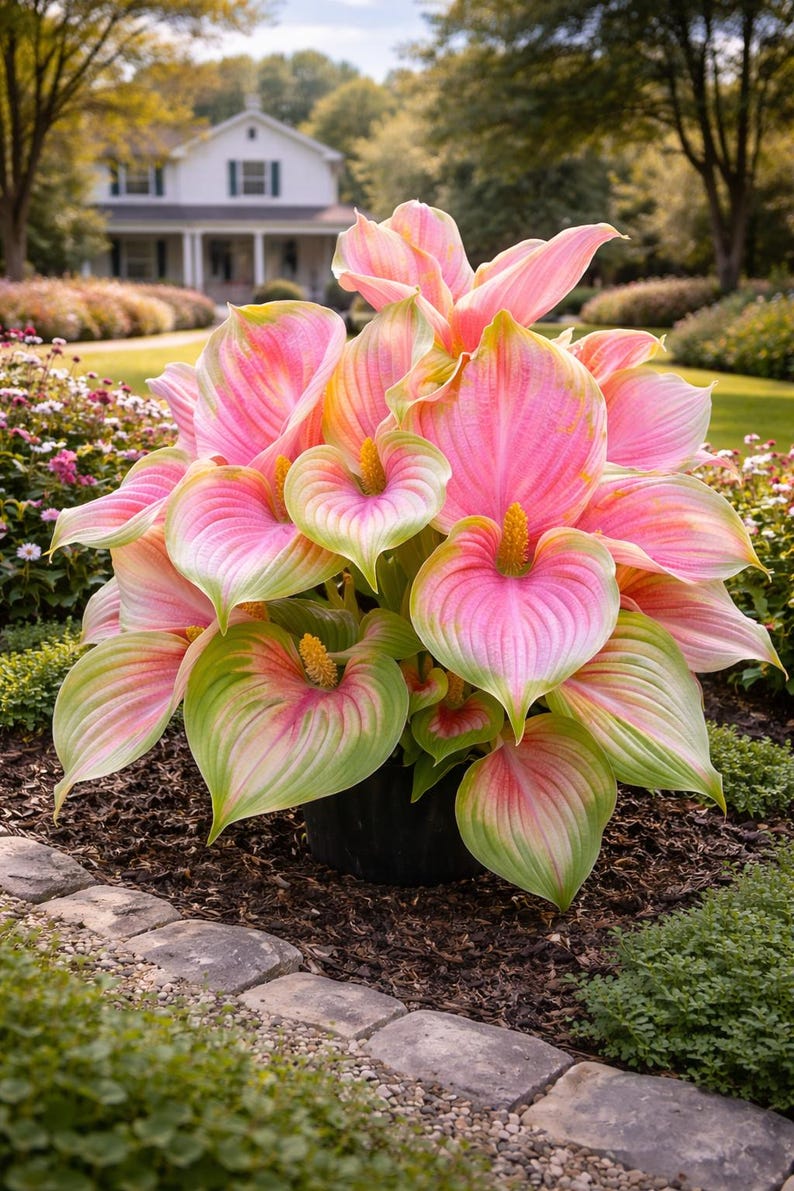 280+ Heart-shaped Pink Green Hosta Seeds – Perennial - Etsy