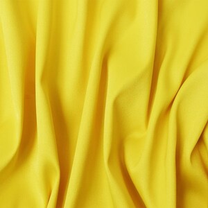 Yellow Poly Spandex Stretch Solid Stretch Lamour Woven Fabric - Etsy