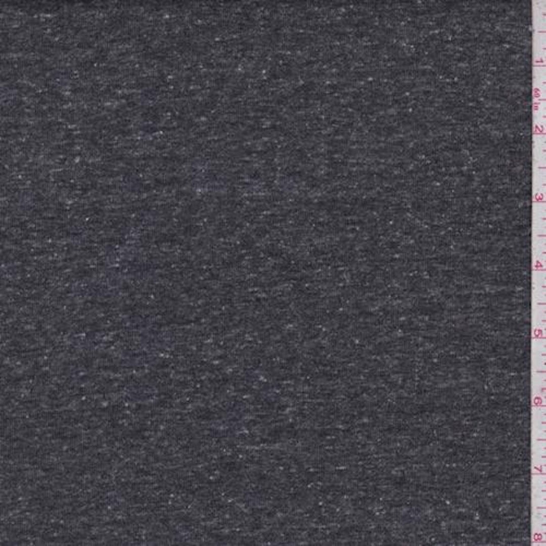 Slate Black Speck Jersey Knit Fabric - Etsy