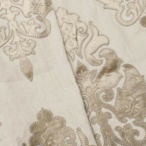 Craft Supplies & Tools Taupe Baroque Embroidered Velvet Applique ...