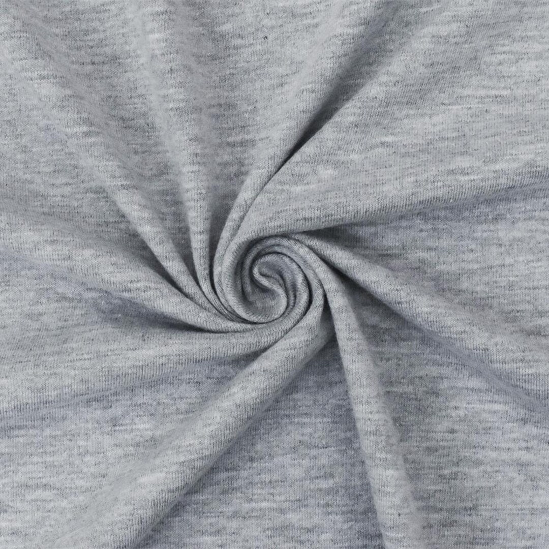 Heather Gray Stretch Poly Blend Jersey Knit Fabric - Etsy