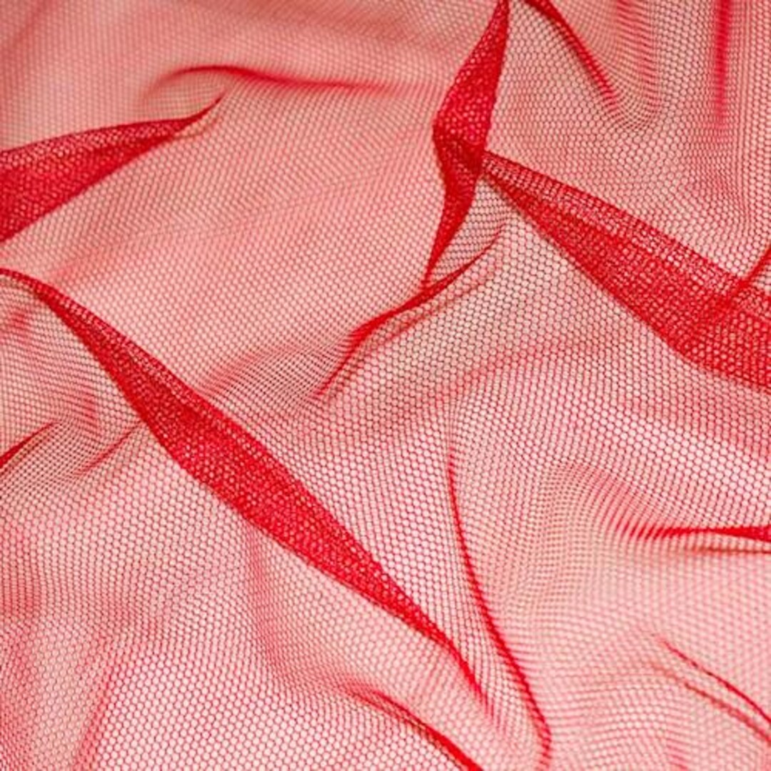 Berry Red Mesh Tulle Fabric - Etsy