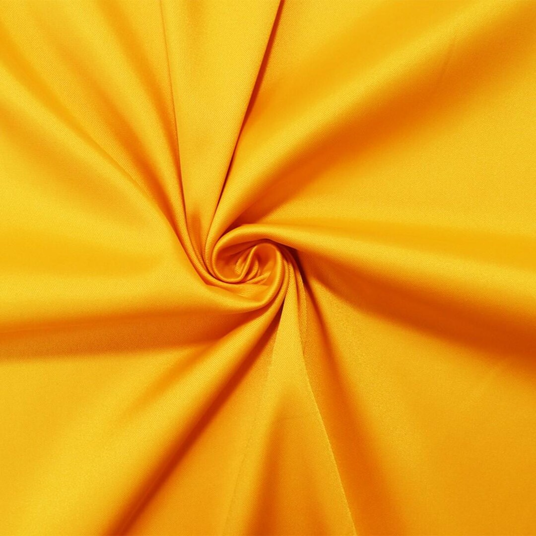 Yellow Poly Stretch Spandex Lamour Solid Satin Woven Fabric - Etsy