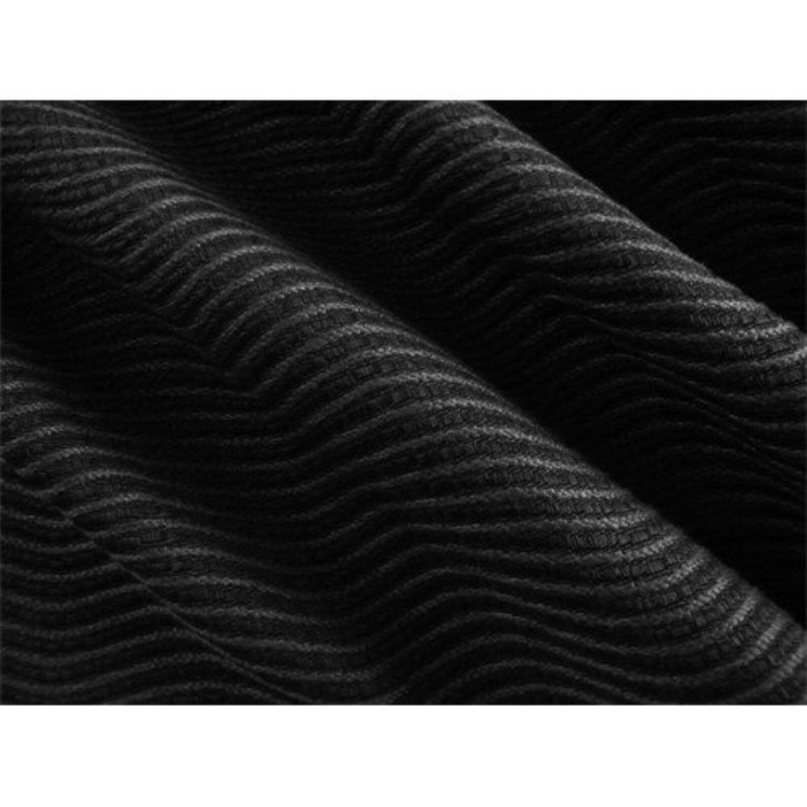 Graphite Gray Wave Rib Home Decorating Fabric Fabric by the | Etsy