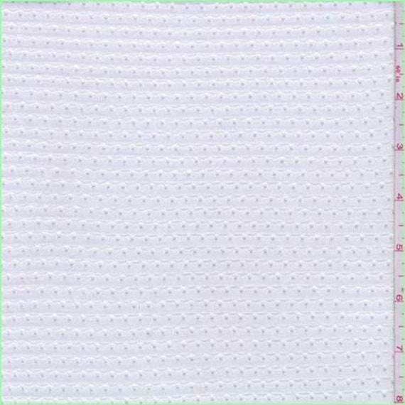 White Athletic Jersey Knit Fabric by the Yard | Etsy