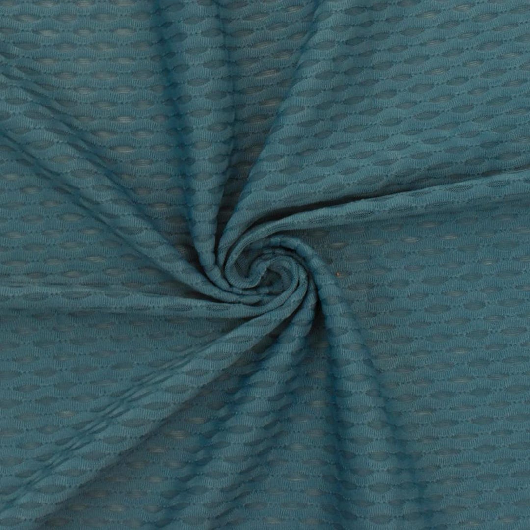 Dusty Teal Famous Maker Stretch 3D Mesh Yoga Activewear Fabric - Etsy
