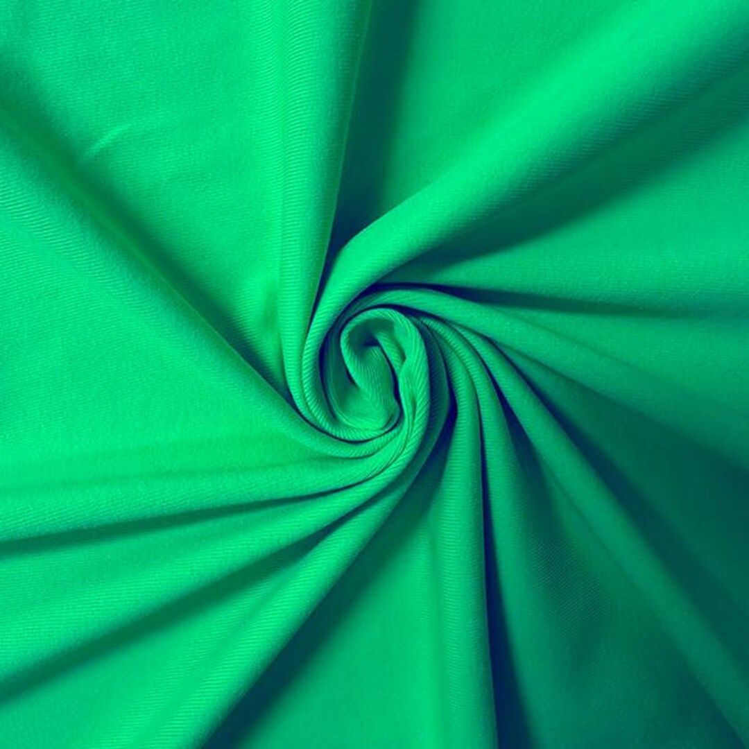 Emerald Green Solid ITY Jersey Knit Fabric - Etsy