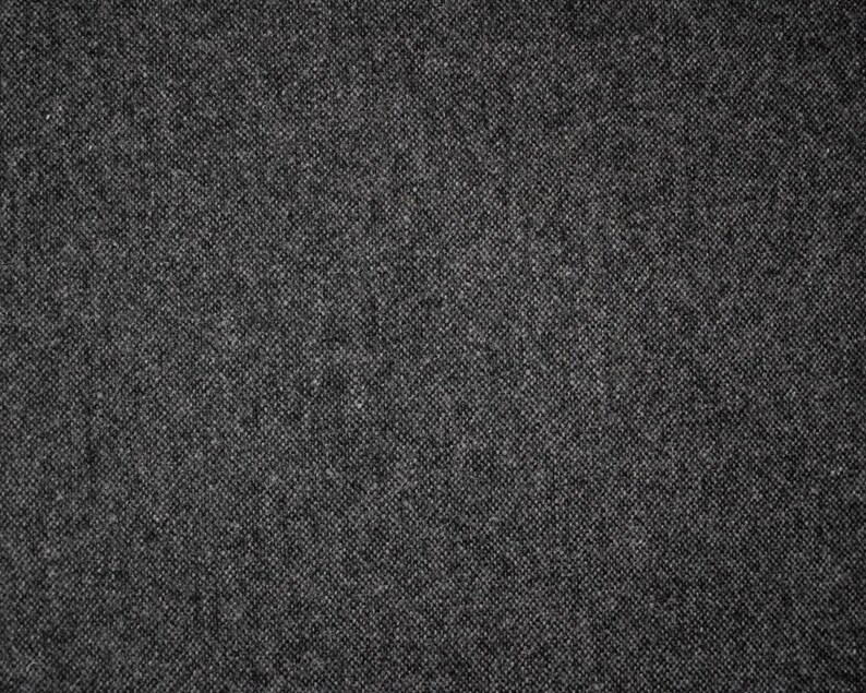 Gray-black Wool Poly Texture Double Brushed Plain Woven Jacketing ...