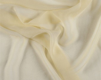 Yellow Chiffon Fabric - Etsy