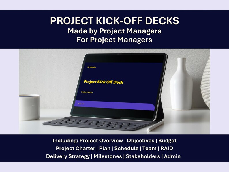 Project Management Powerpoint Templates - 50+ Slides Kickoff Setup ...
