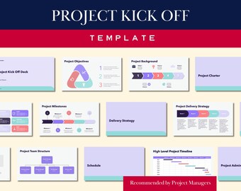 Project Kickoff Presentation Template, Project Kickoff Template ...