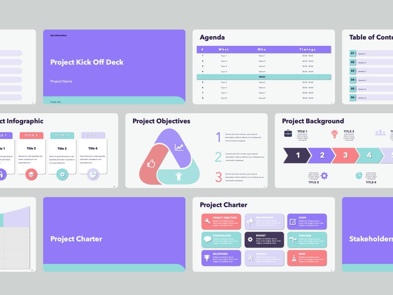 Project Management Kick off Powerpoint Template: 50+ Editable Slides ...