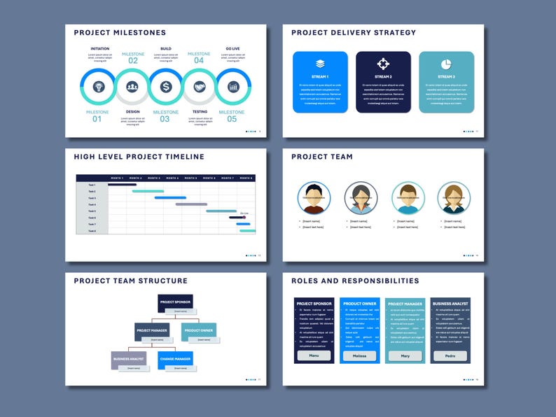 Project Management Powerpoint Template | Project Kickoff Deck ...