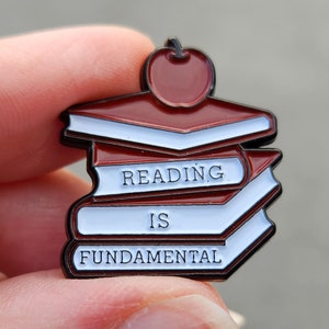 Reading is Fundamental Enamel Pin Benfitting NYC Books Through Bars - Etsy