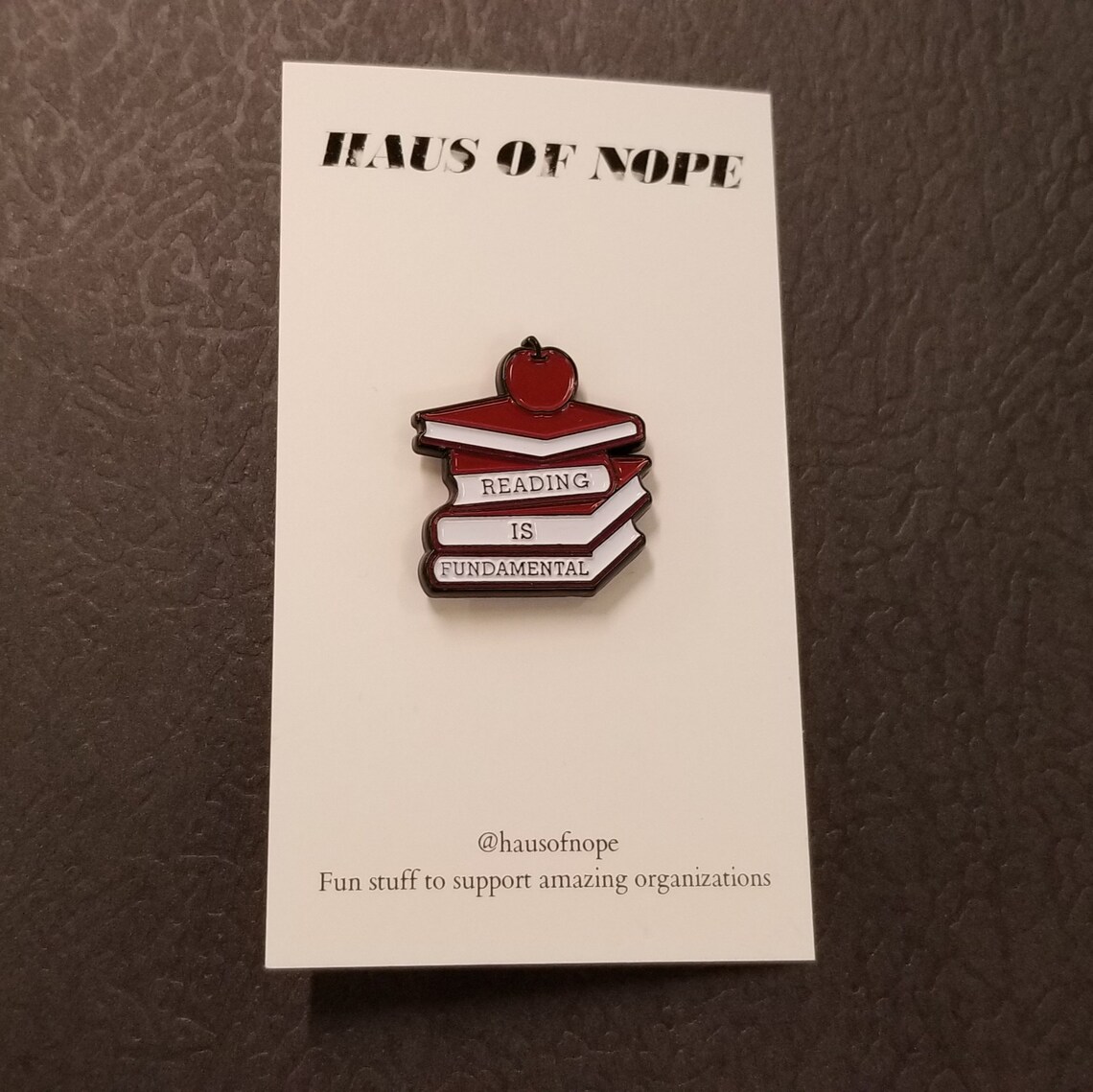 Reading is Fundamental Enamel Pin Benfitting NYC Books Through | Etsy