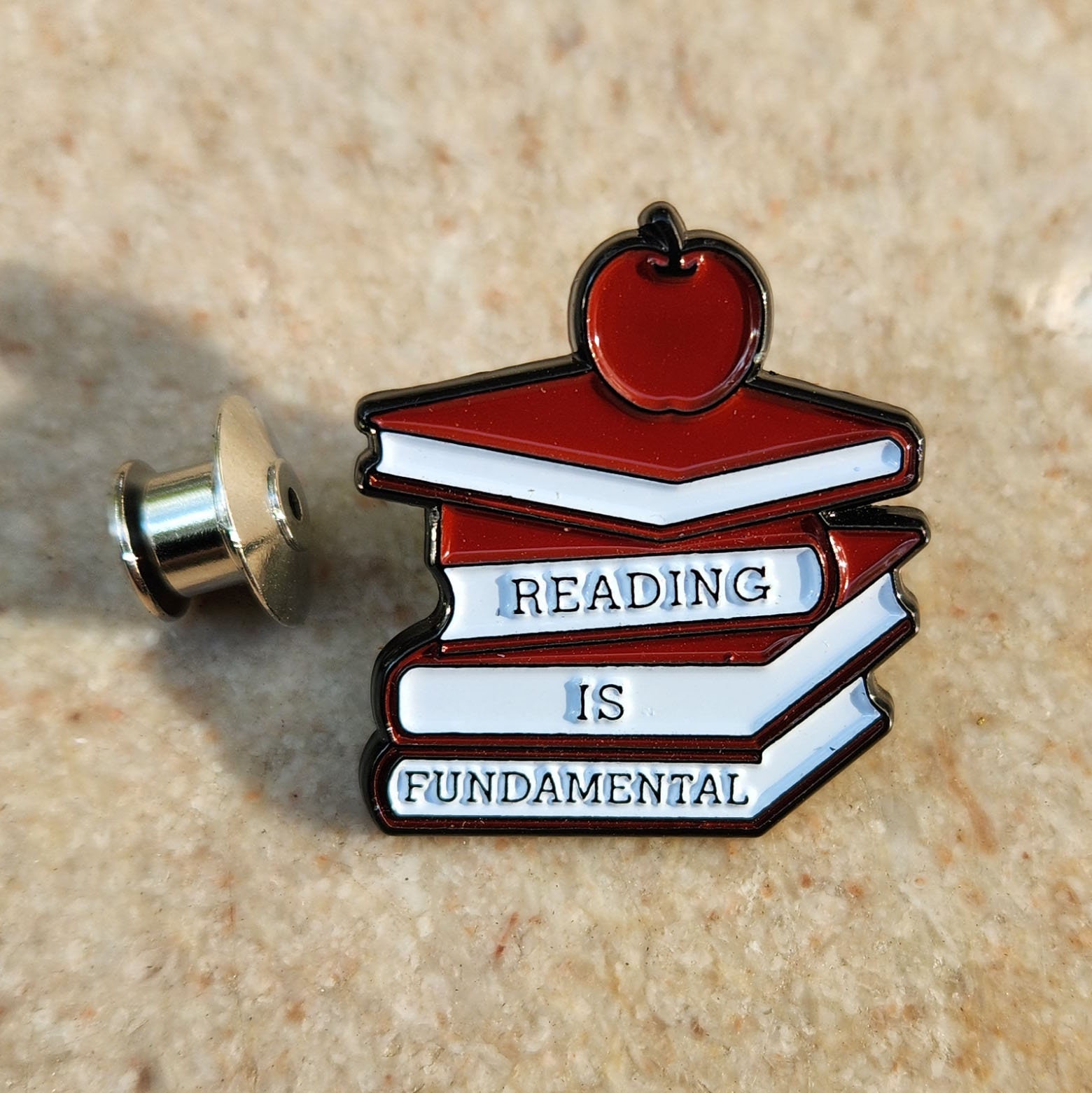 Reading is Fundamental Enamel Pin Benfitting NYC Books Through Bars - Etsy