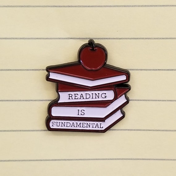 Reading is Fundamental Enamel Pin Benfitting NYC Books Through | Etsy