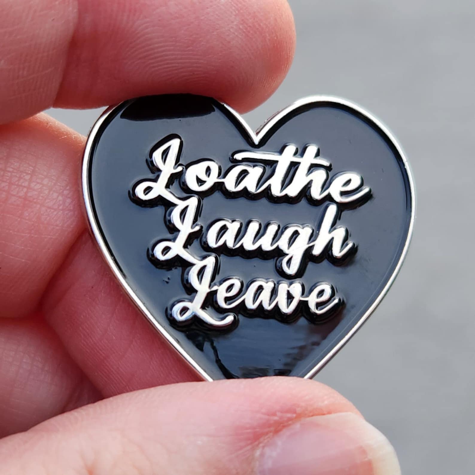 Loathe Laugh Leave Enamel Pin Benfitting Queer Detainee Empowerment ...