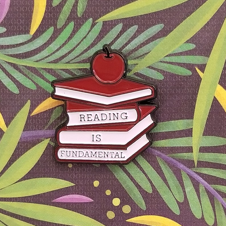 Reading is Fundamental Enamel Pin Benfitting NYC Books Through Bars - Etsy