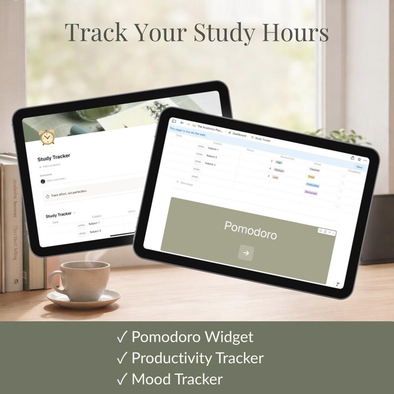 Notion Student Planner Template | Study Tracker & Exam Planner ...