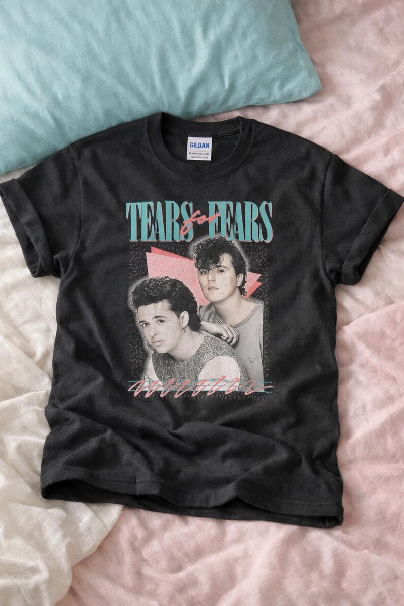 Tears for Fears Shirt – Vintage 80s New Wave Graphic Tee, Gildan 5000 ...