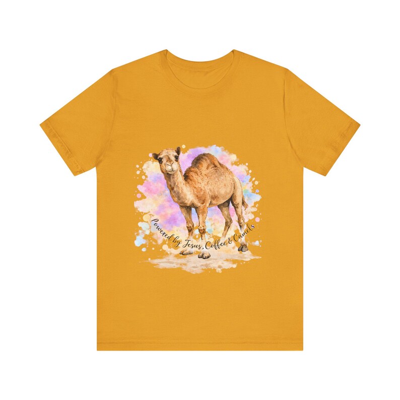 Watercolor Camel Illustration Tee | Camel, Coffee & Jesus Design - Etsy