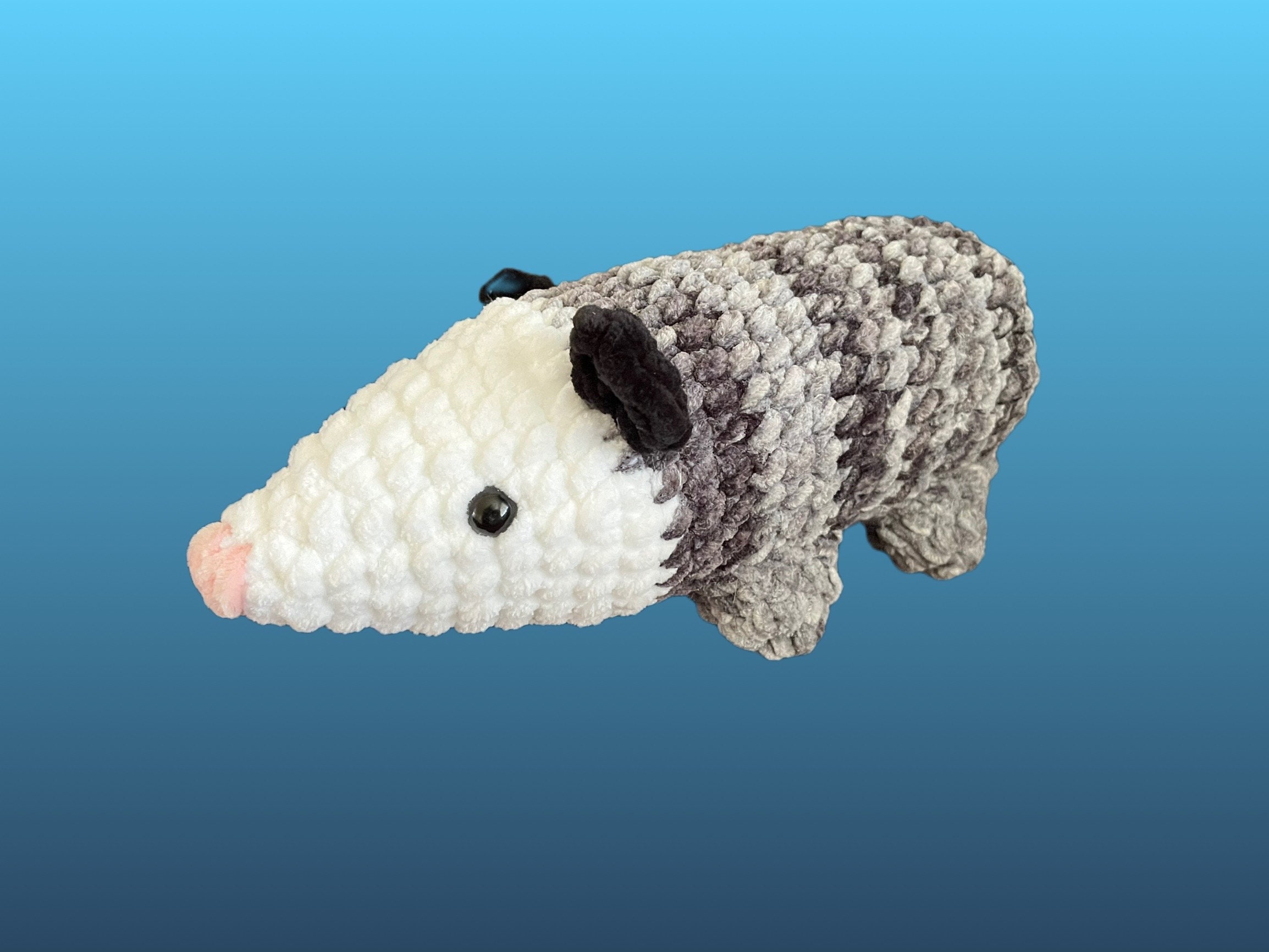 Opossum Plushie, Amigurumi, Stuffed Animal, Stuffed Toy - Etsy