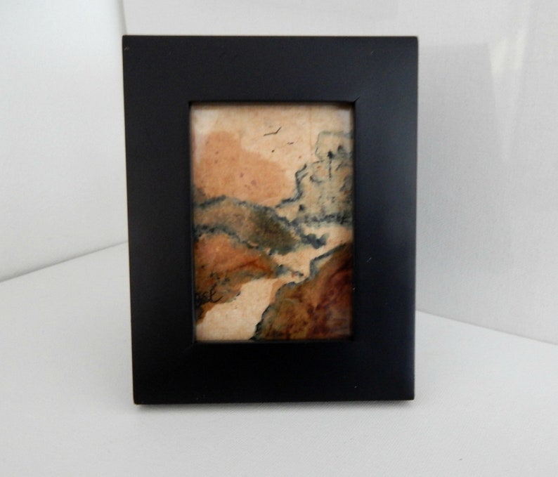 Framed Landscape Collage, Collage Landscape, Tea Bag Art, Original ...